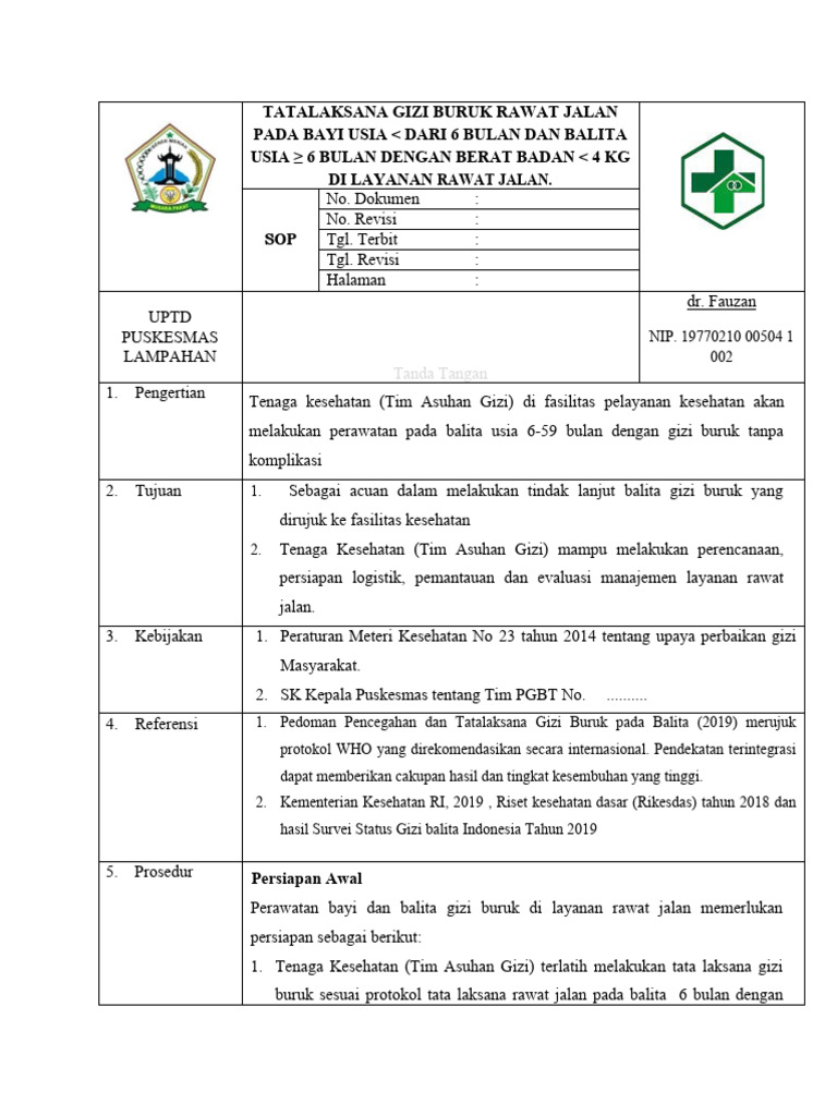 Sop 5 | PDF | Kesehatan Holistik