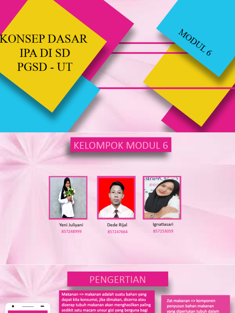 Tugas Presentasi Konesp Dasar IPA - PGSD - Modul 6 | PDF