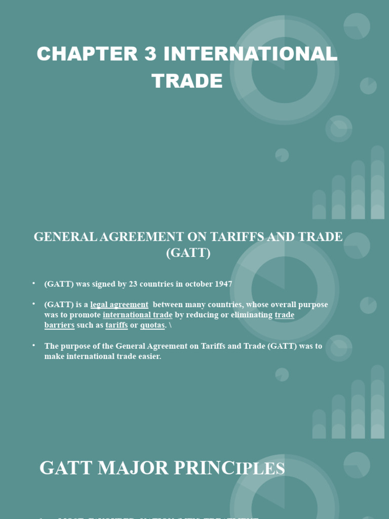 Chapter 3 - International Trade | PDF | General Agreement On Tariffs ...