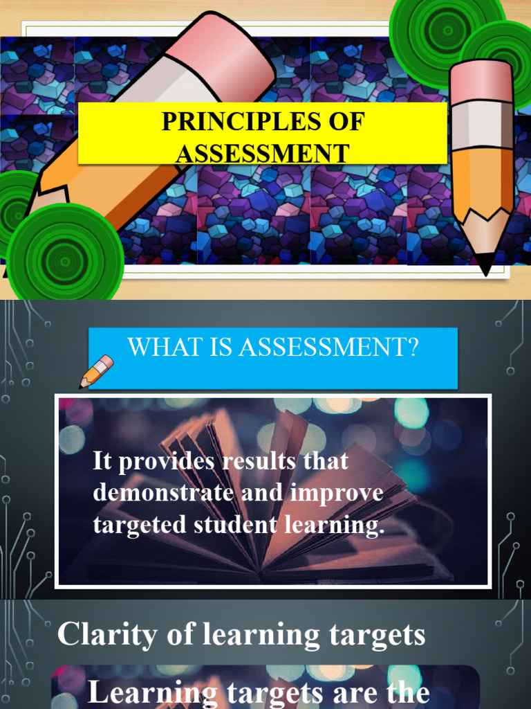 PrinciplesofAssessment Properties of Assessment Methods | PDF ...