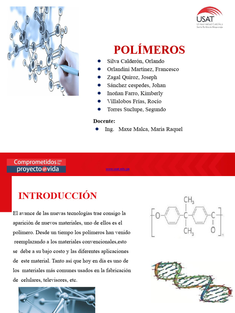 POLÍMEROS | PDF | Polímeros | El plastico
