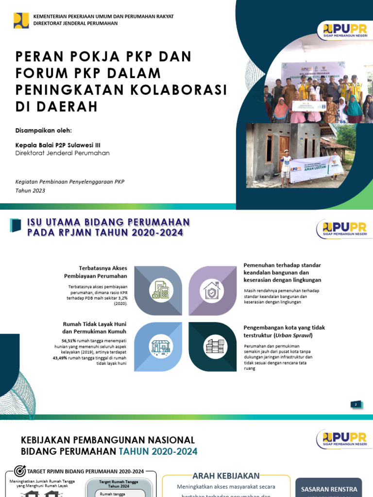 Kolaborasi POKJA PKP dan Forum PKP | PDF | Griya & Taman