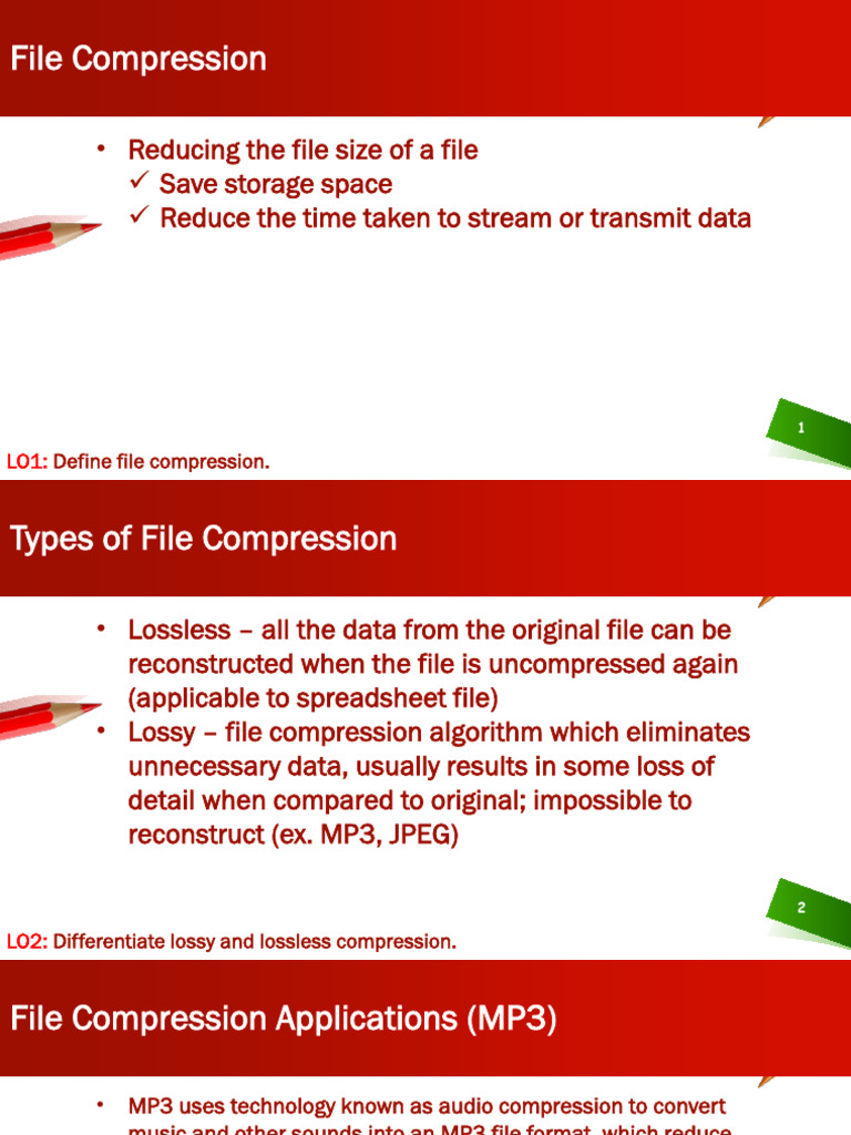 Data Representation - File Compression - 1 | PDF | Data Compression | Mp3