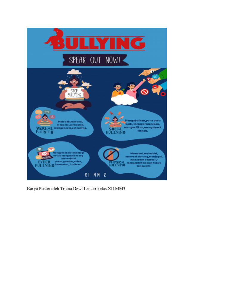 contoh poster stop bullying | PDF