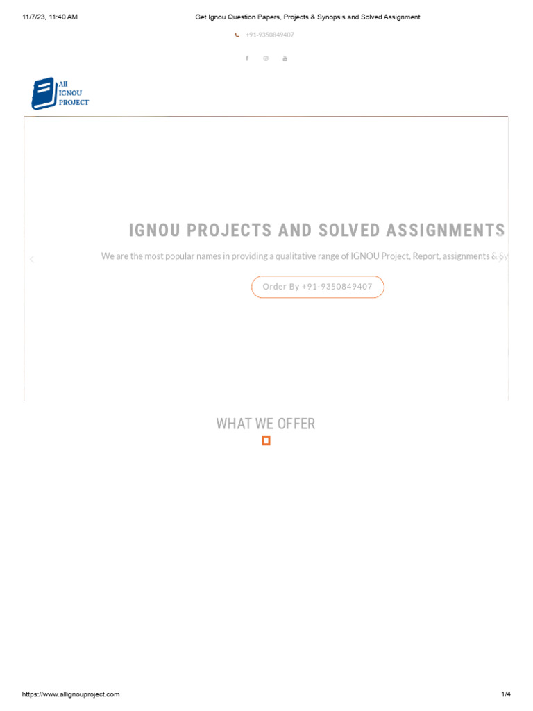 All India Ignou Project | PDF