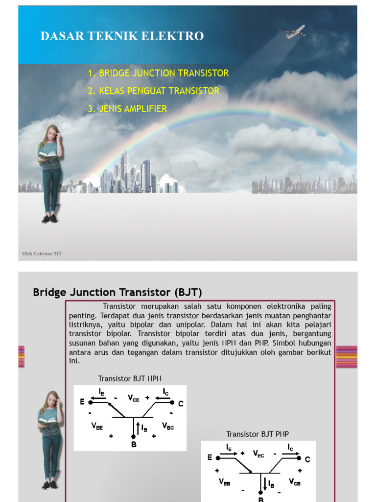 Teknik Dasar Transistor BJT dan Amplifier | PDF | Metode & Bahan Ajar | Sains & Matematika