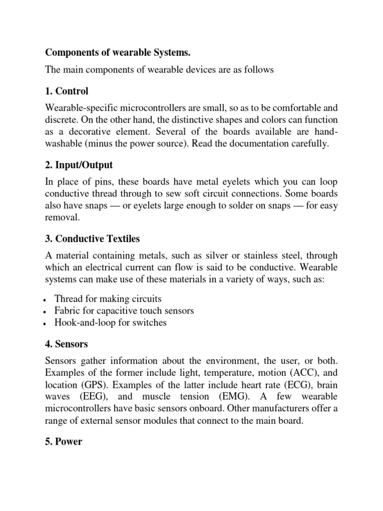 Unit 1.2 | PDF | Wearable Technology | Smartwatch
