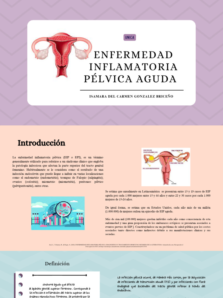 Enfermedad inflamatoria pélvica Aguda | PDF | Diagnostico medico | Ciencias de la Salud