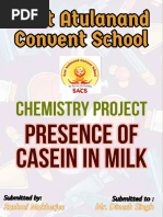 Isolation of Casein From Milk Lab Report | PDF | Milk | Proteins