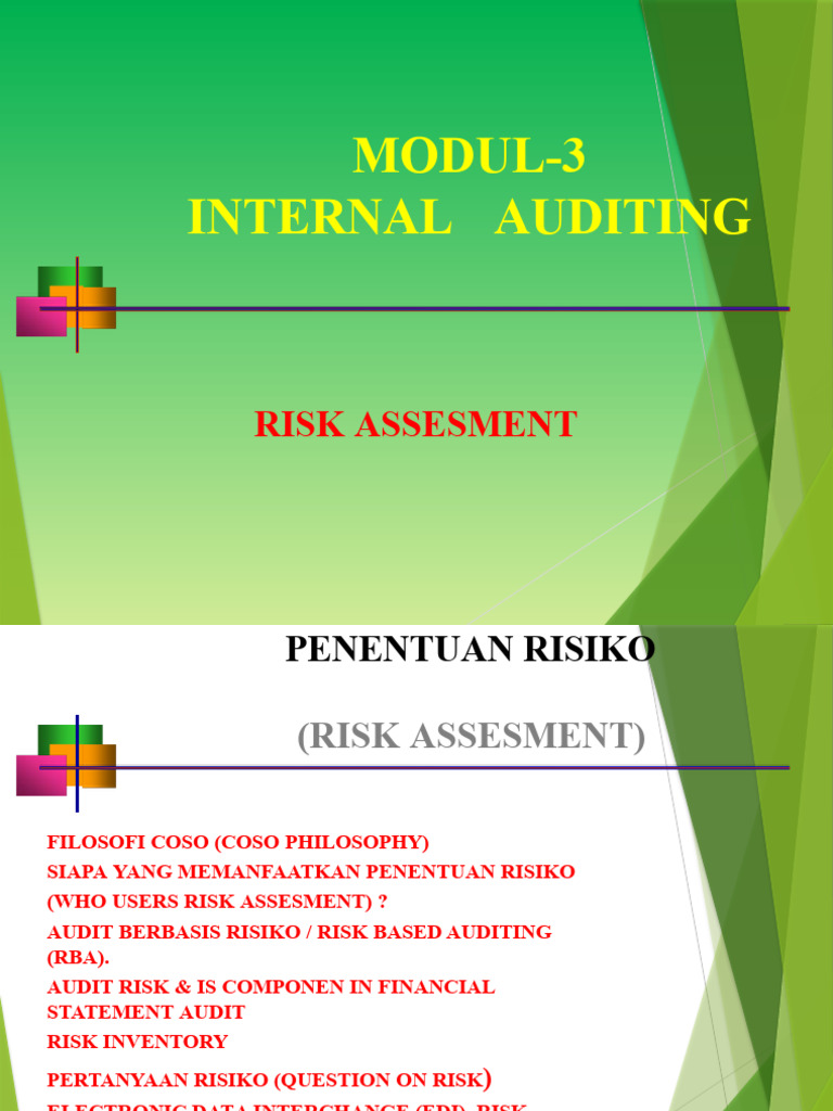 Panduan Penilaian Risiko Audit | PDF | Bisnis | Komputer