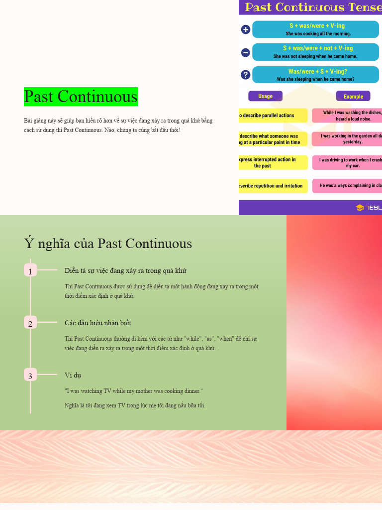 Past Continuous | PDF