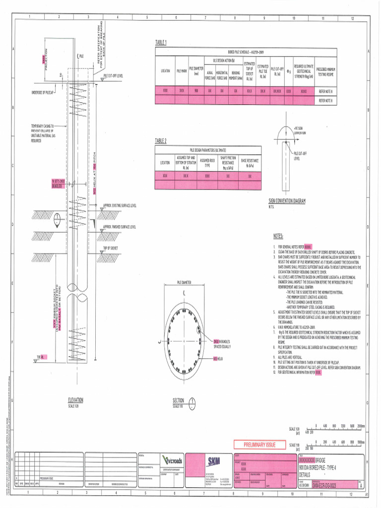 BORED PILE (AS2159) TYPE 4 | PDF