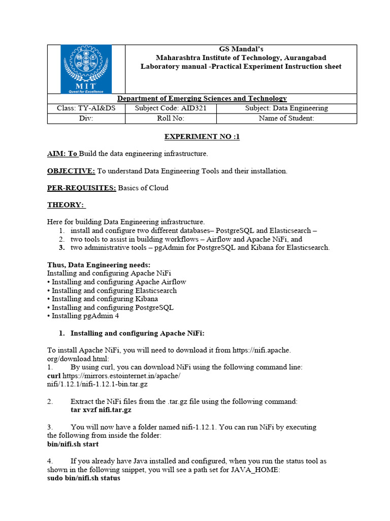 Final Manual Practical 1 DE | PDF | Postgre Sql | Databases