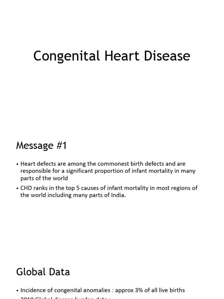 CHD Introduction | PDF | Congenital Heart Defect | Clinical Medicine