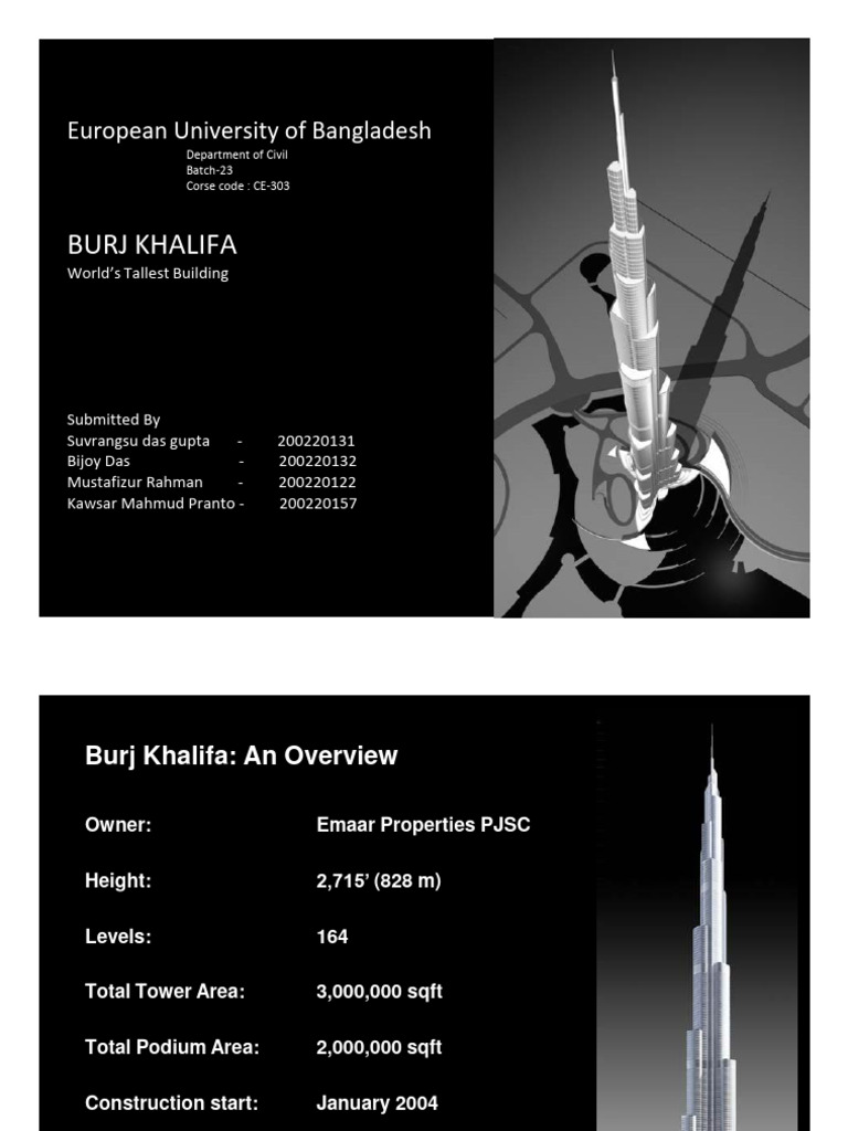 Burj Khalifa Complete JJJ | PDF | Architectural Design | Architecture