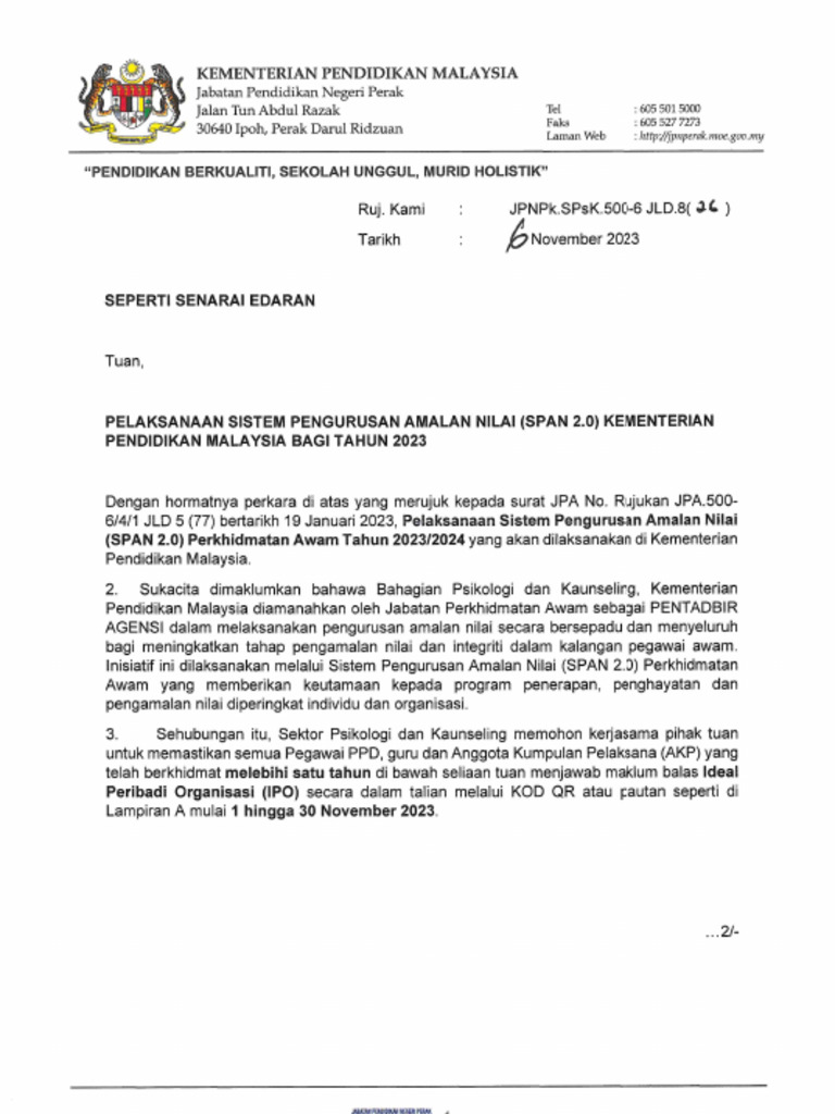 Pelaksanaan Span 2.0 | PDF