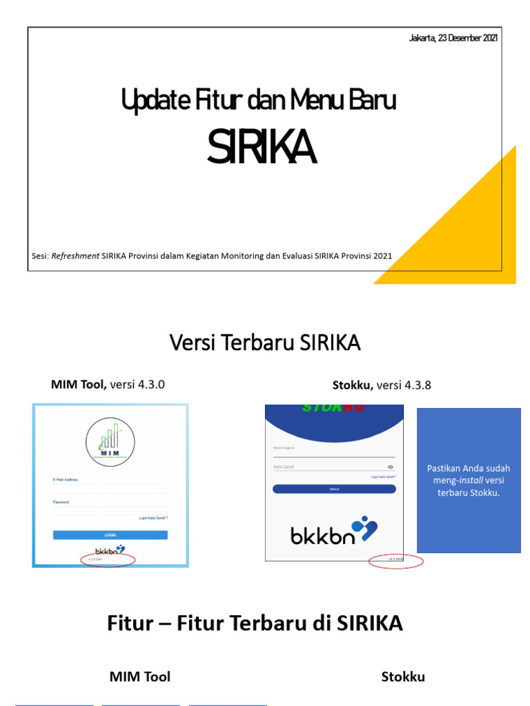 Fitur Baru SIRIKA | PDF