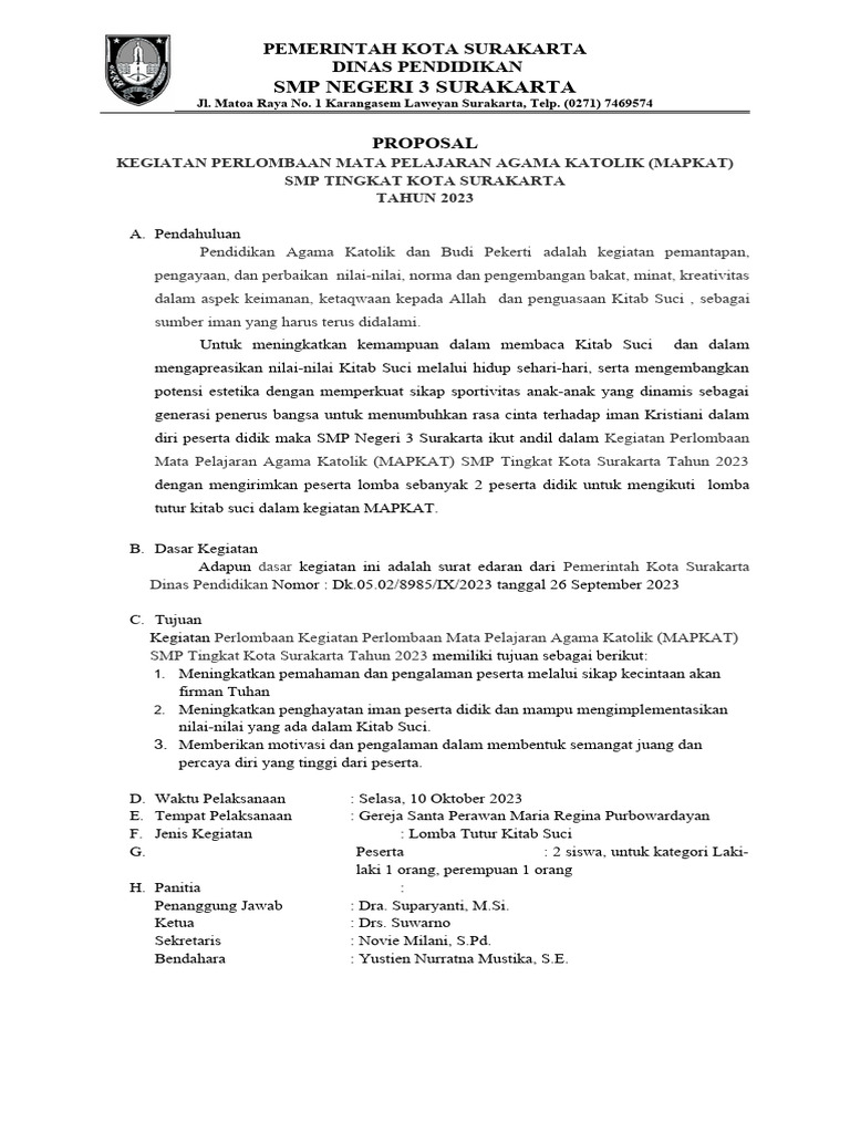 Proposal Lomba Mapsi | PDF