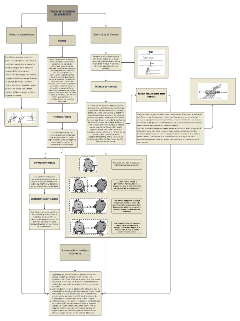 Mapa Mental (5) | PDF | Fuerza | Las leyes del movimiento de Newton
