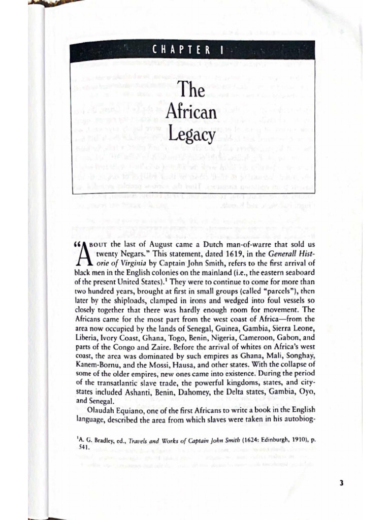 Chapter 1 - The African Legacy (Pp. 3-22) - 1 | PDF