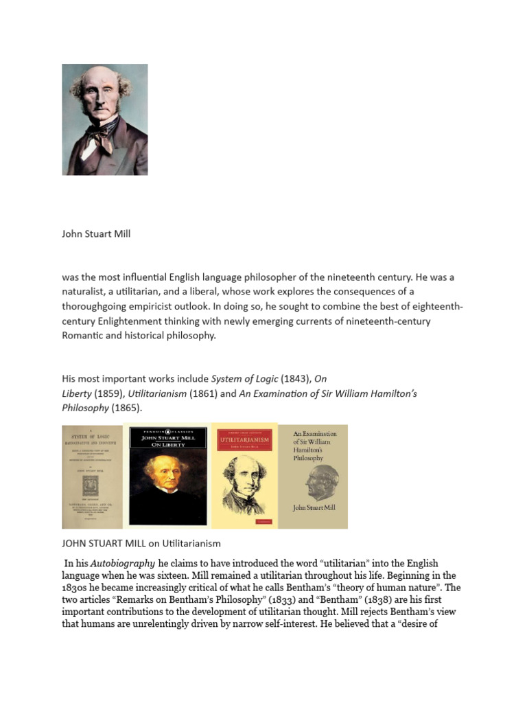 John Stuart Mill | PDF | Social Science | History