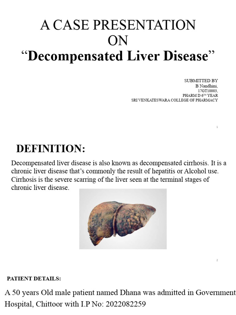 Decompensated Liver Disease | PDF | Cirrhosis | Liver