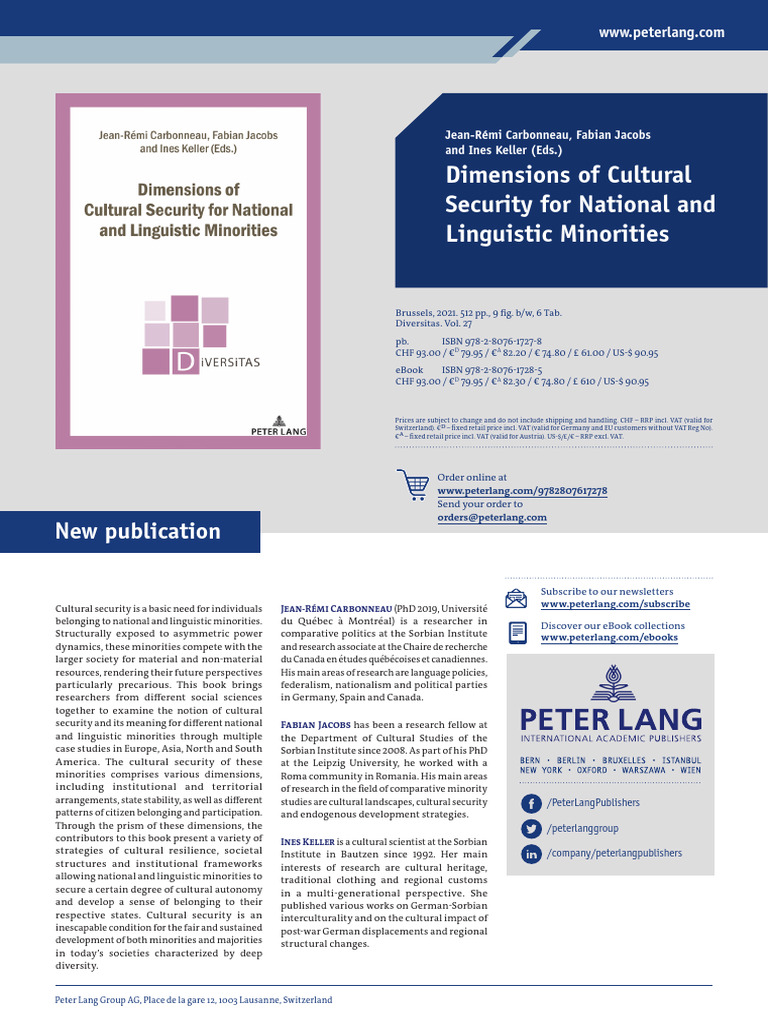 Dimensions of Cultural Security For Nations | PDF