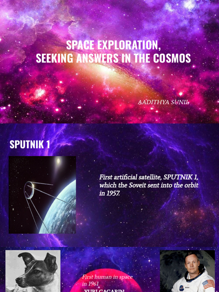 Space Exploration, Seeking Answers in The Cosmos | PDF | Space ...