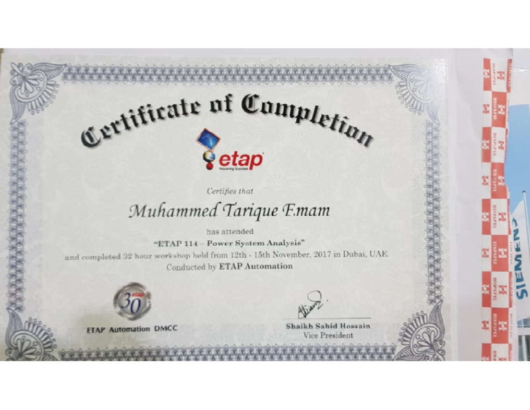 Etap Certificate | PDF