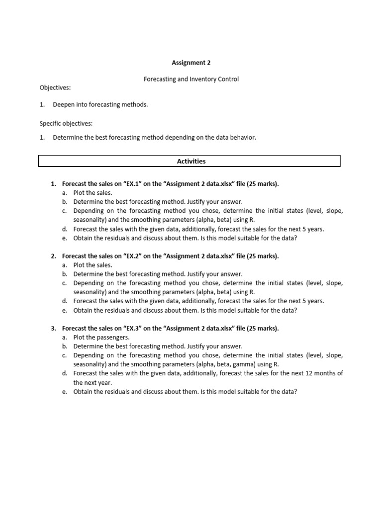 Forecasting & Inventory Control Guide | PDF | Forecasting | Moving Average