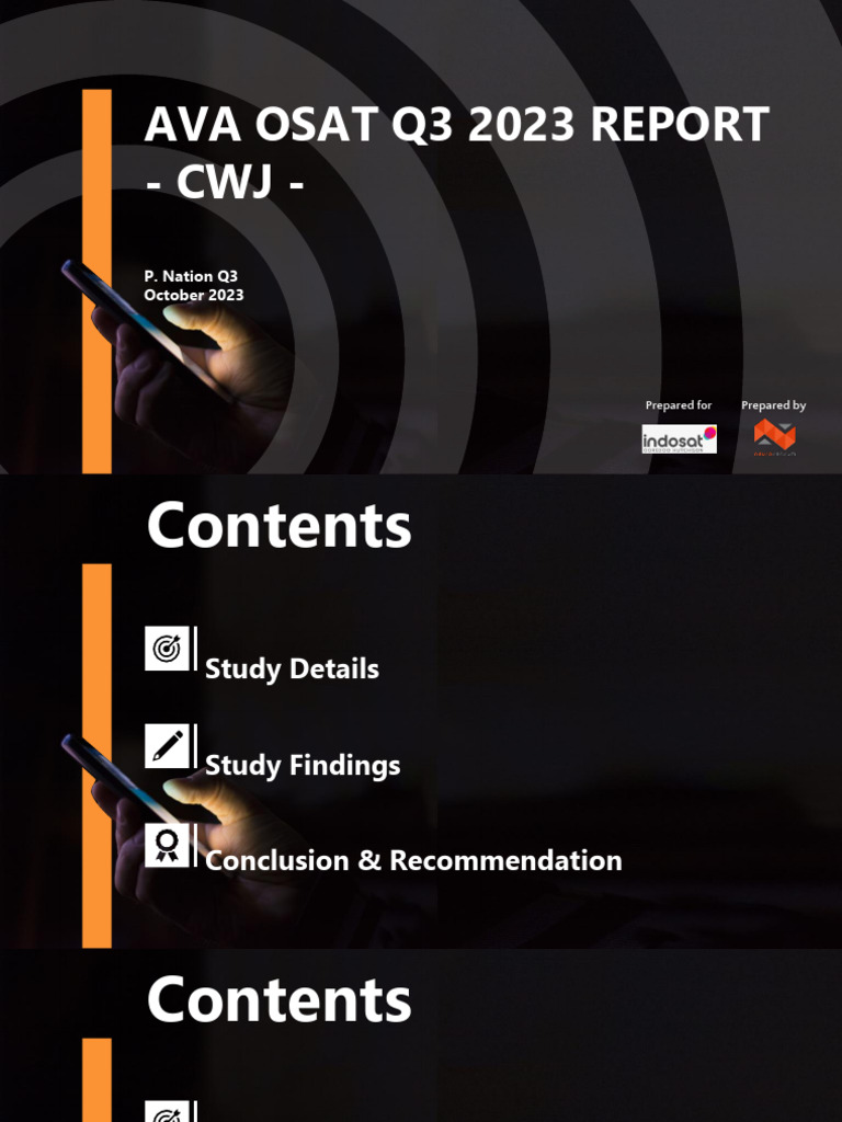 IDN 1289 - AVA OSAT Q3'23 Report - CWJ 3ID - v3 | PDF