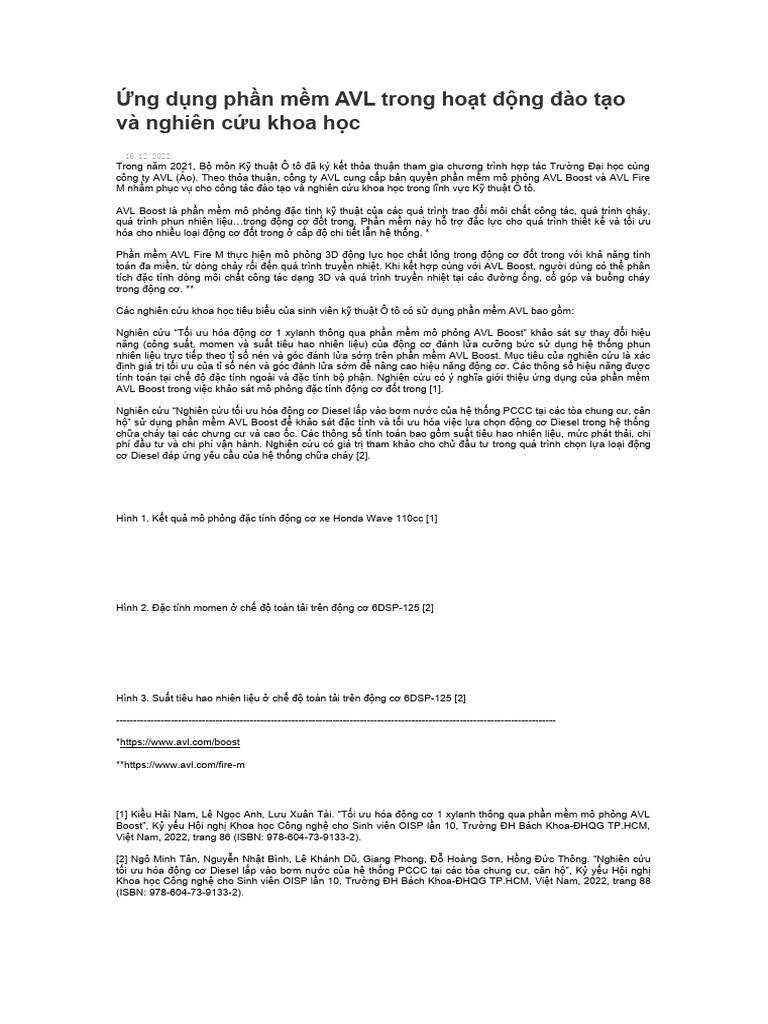 Ứng dụng phần mềm AVL trong hoạt động đào tạo và n | PDF