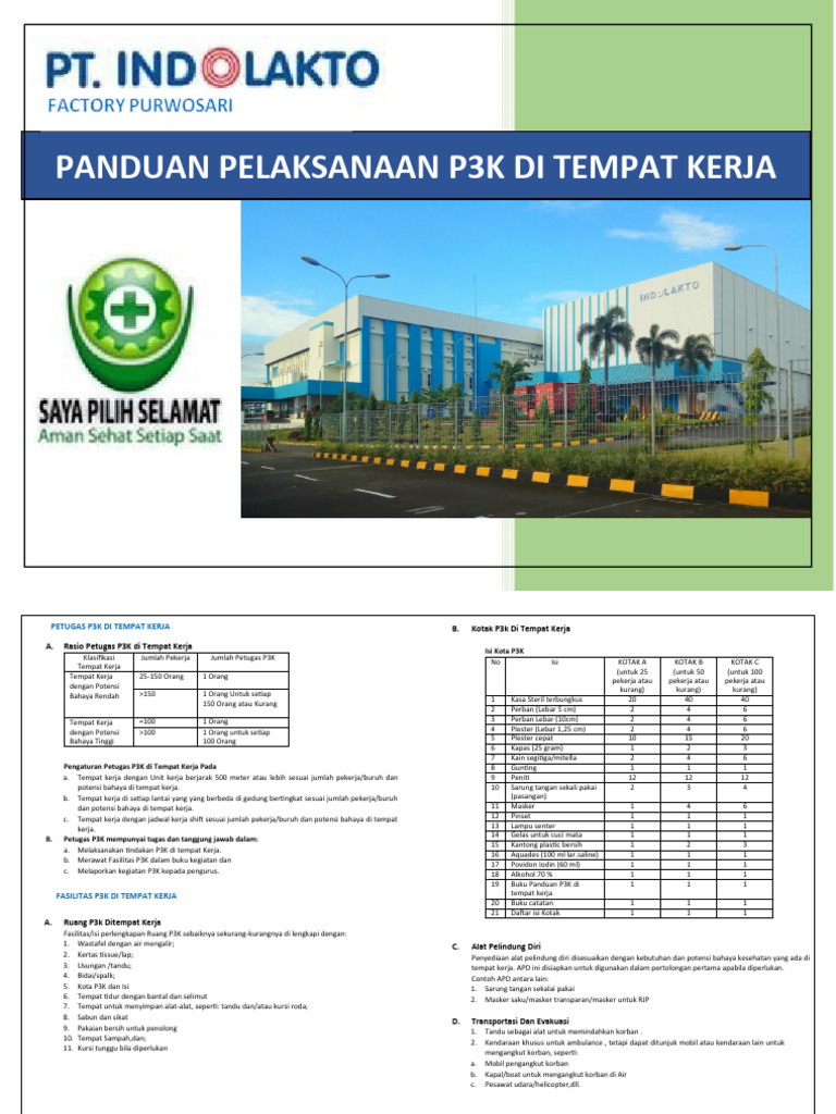 Buku Panduan p3k Ditempat Kerjadocx PDF Free | PDF