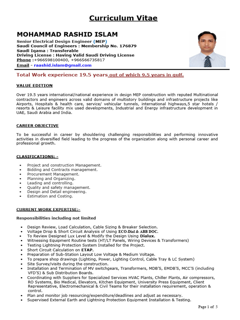 Rashid Islam - CV | PDF