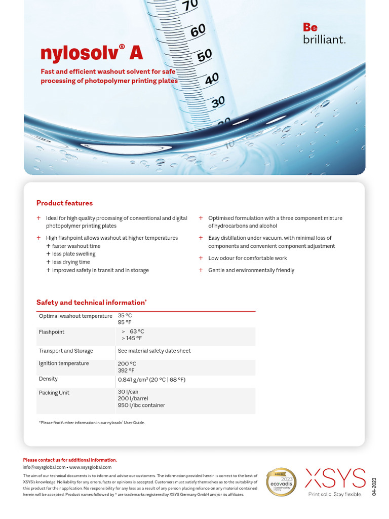 Nylosolv A EN | PDF | Industrial Processes | Materials