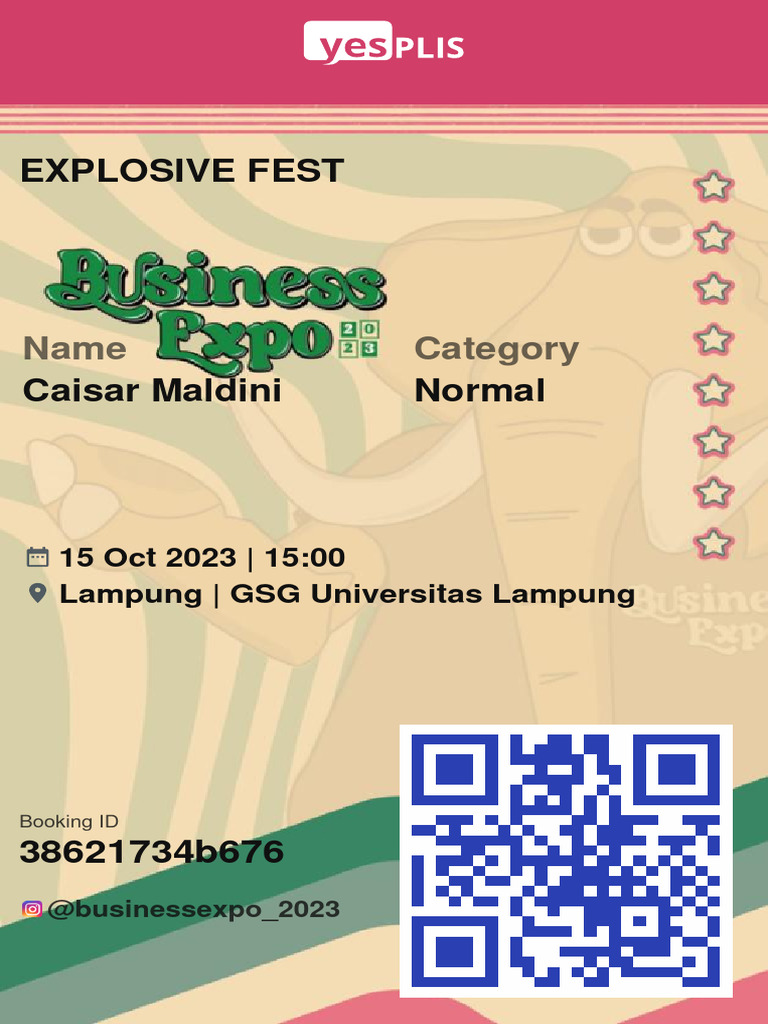 Explosive Fest: 15 Oct 2023 - 15:00 Lampung - GSG Universitas Lampung | PDF