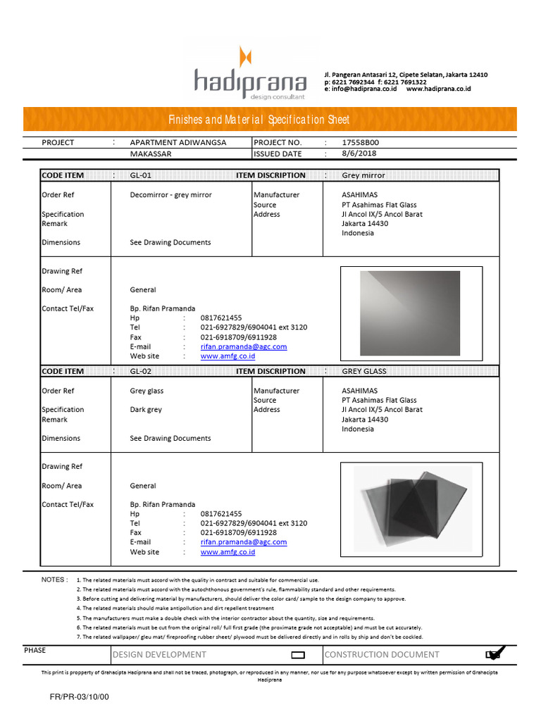 Kaca - Asahimas | PDF | Specification (Technical Standard) | Design