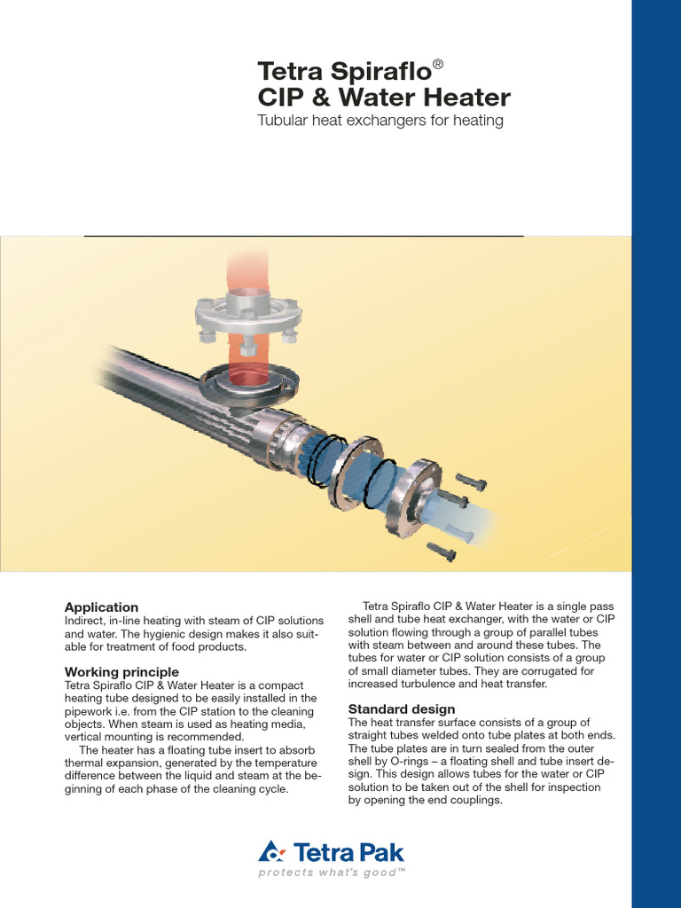 CIP Heater | PDF | Pipe (Fluid Conveyance) | Heat Exchanger