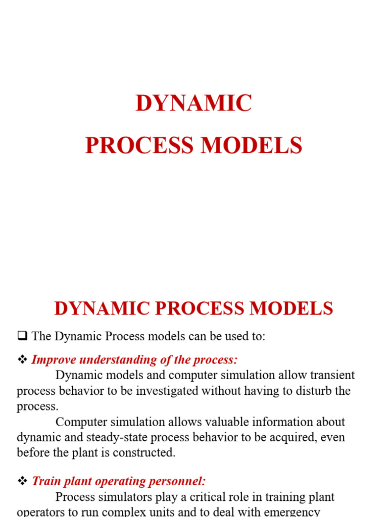 III Dynamic Process Model | PDF | Fluid Dynamics | Mathematical Model