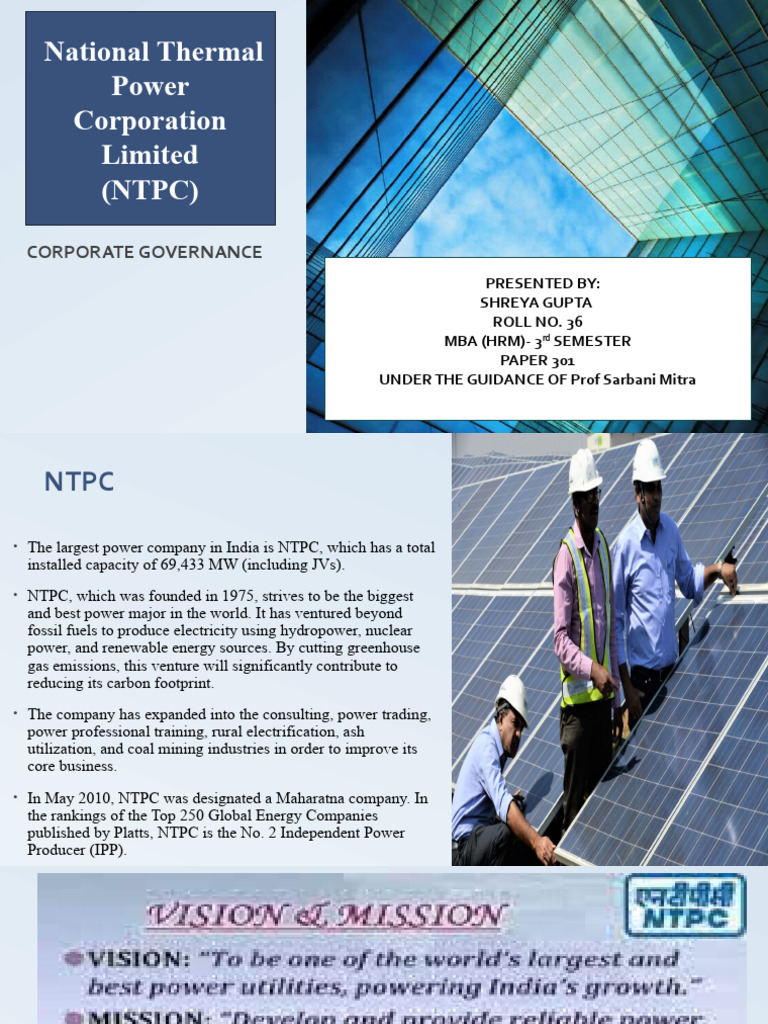 NTPC | PDF | Corporate Governance | Governance