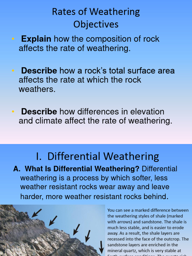 ES - Section 10.2 pg.284-287 (Rates of Weathering) | Download Free PDF ...