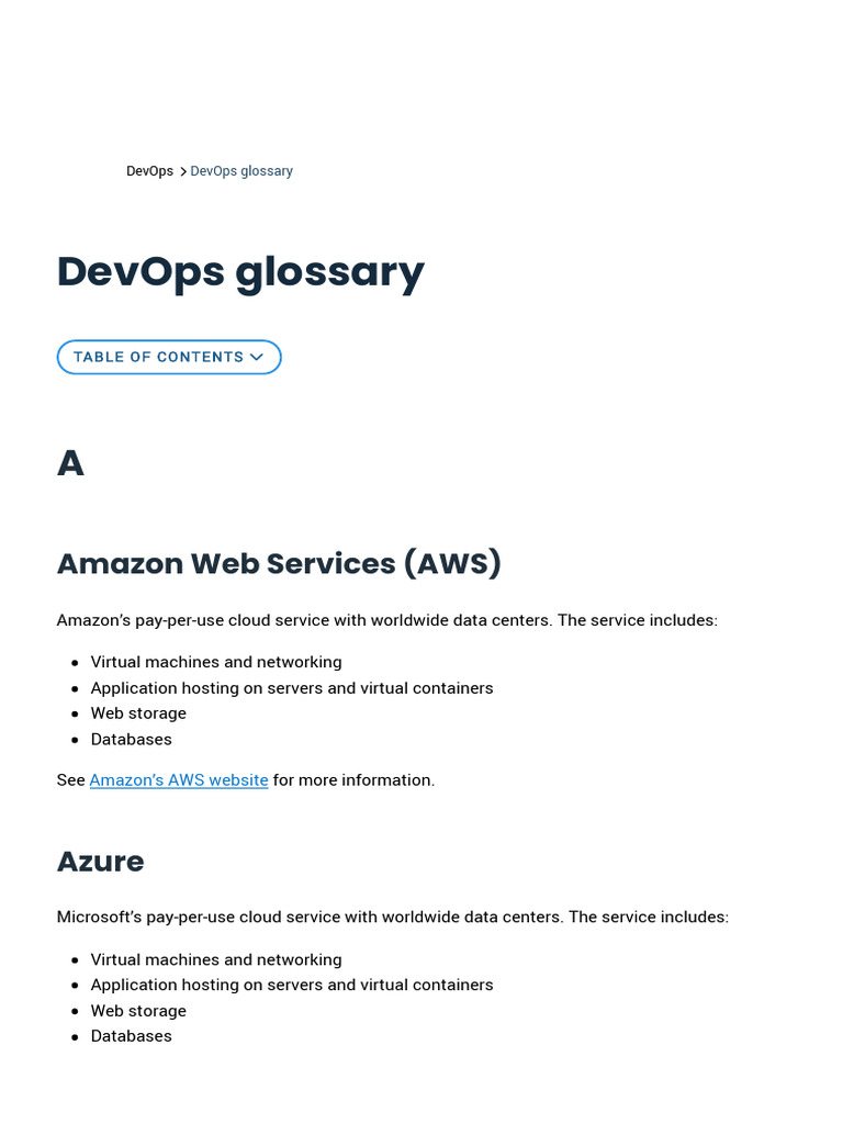 DevOps Glossary for IT Professionals | PDF | Cloud Computing | Version Control