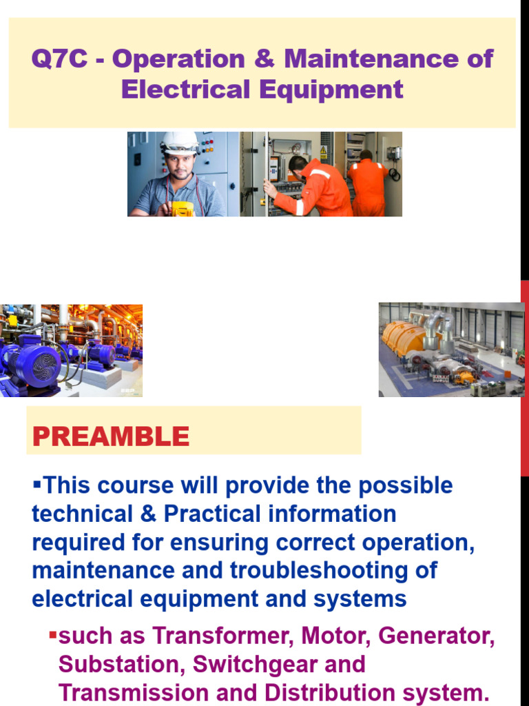 1 Maintenance | PDF | Electrical Substation | Voltage