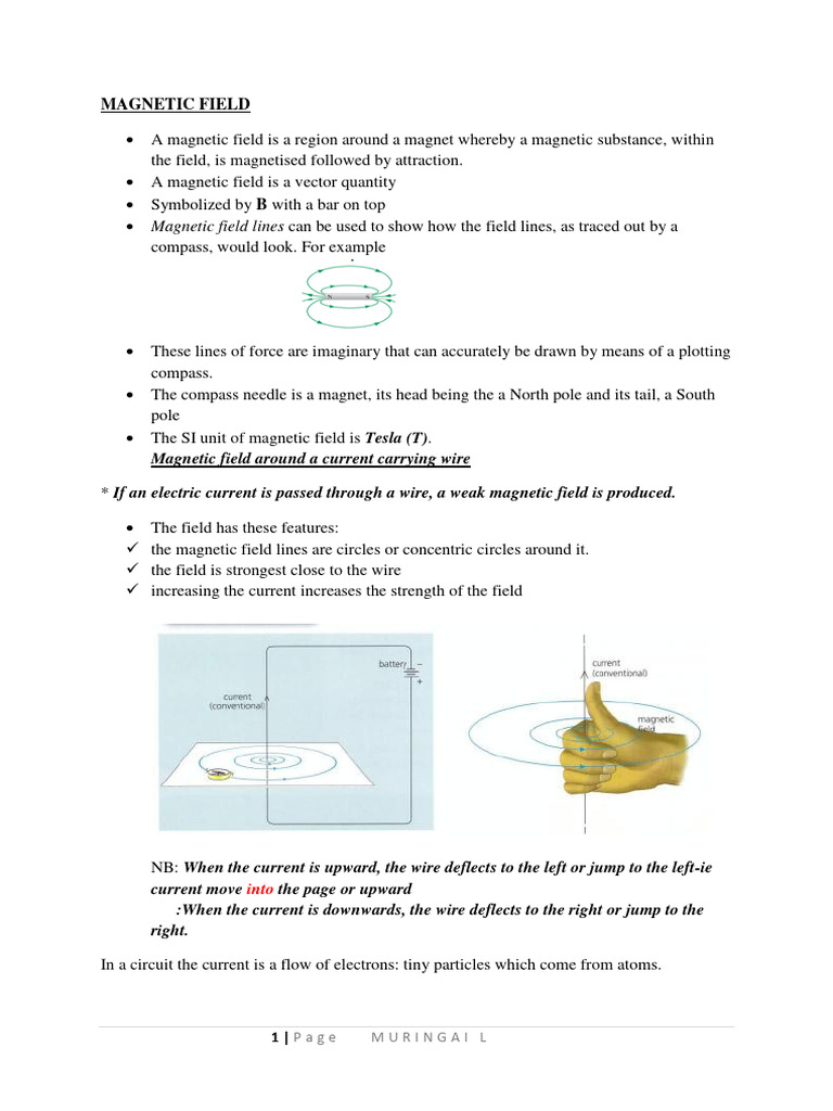 Form 3 Magnetism Lesson 2 | Download Free PDF | Magnetic Field ...