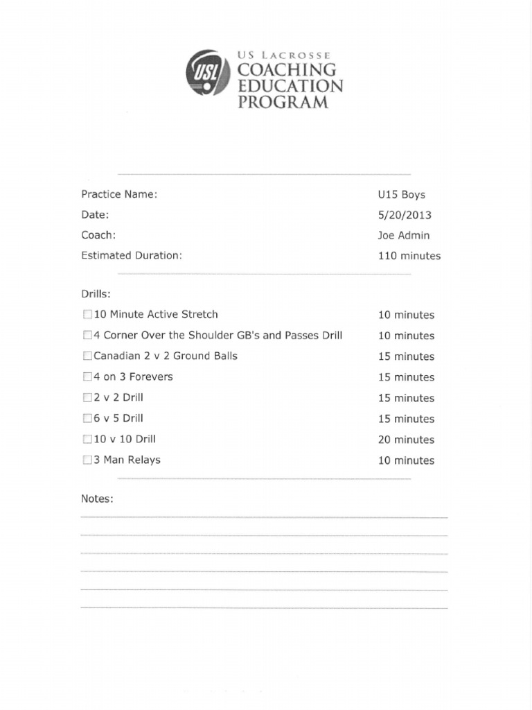 U15 Boys Practice Plan | PDF