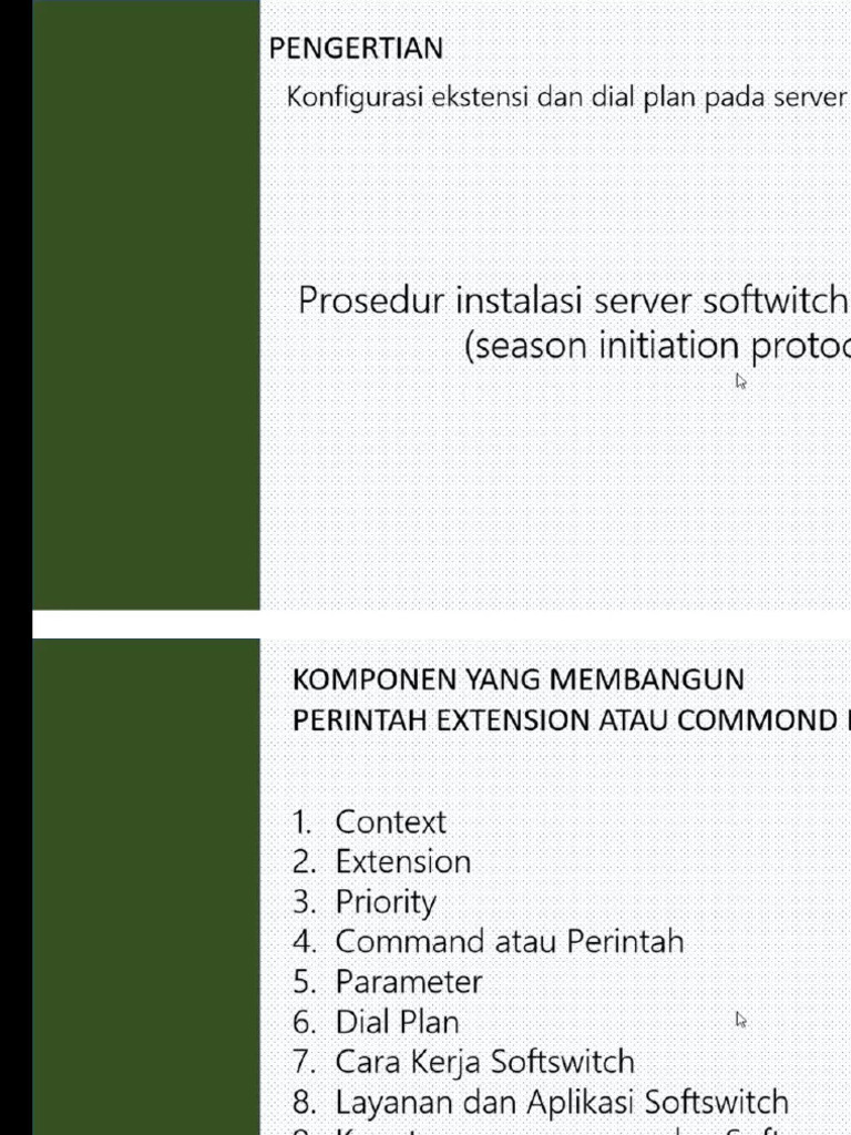 Menerapkan Konfigurasi Ekstensi Dan Dial Plan Server Softswitch | PDF
