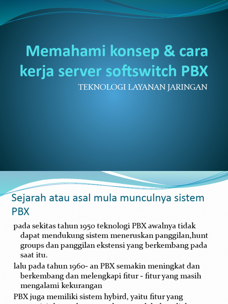 Cara Kerja Server Softswitch PBX | PDF