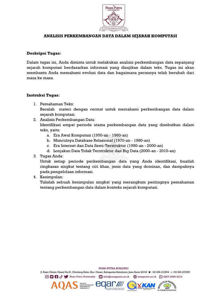 Evolusi Data dalam Sejarah Komputasi | PDF