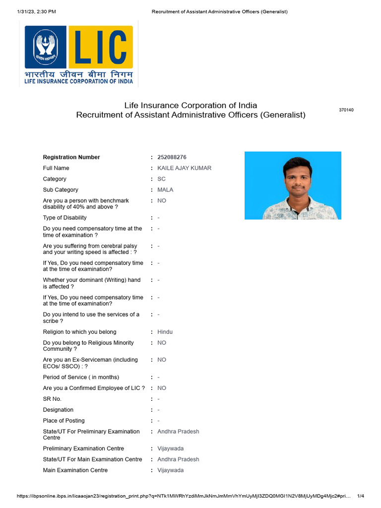 Recruitment of Assistant Administrative Officers (Generalist) | PDF