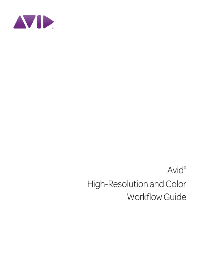 Avid HiRes Workflow 62010 | PDF | Copyright | Filmmaking